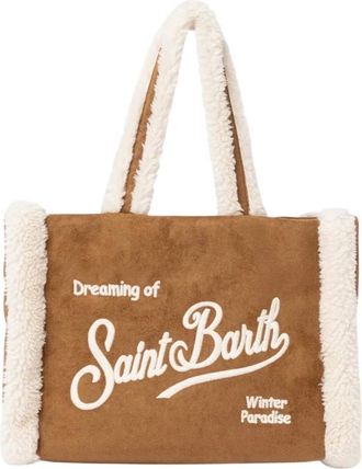 MC2 Saint Barth Femme, Sacs, Brun, Taille: ONE Size Colette Shearling Hand Bag