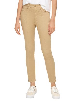 s.Oliver Schmale Hose aus Baumwollstretch mit Ziern&auml;hten