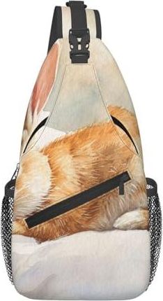 Generic Bunny On The Pillow Sac &agrave; bandouli&egrave;re de voyage pour homme Sac &agrave; dos de randonn&eacute;e