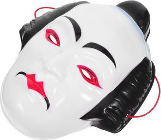 Valiclud Samurai Kabuki Vollgesichtsmaske aus Atmungsaktivem Material f&uuml;r Cosplay und Kulturelle Feierlichkeiten Unisex