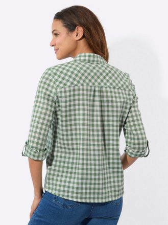 Witt Klassische Bluse Karo-Flanellbluse Langarm