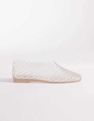Steve Madden Grove - Sandales en plastique &agrave; enfiler ornement&eacute;es - Transparent-Pas de couleur