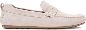 Tommy Hilfiger Leichter Loafer aus Wildleder mit Flag-Symbol an Ferse in