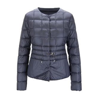 Fay Kurze Daunenjacke mit Druckknopf - - Jackets - Damen - Blau - S