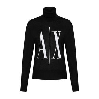 A|X Armani Exchange Polo Rollkragenpullover - - Knitwear - Damen - Schwarzk - XS