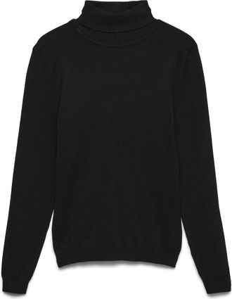 Vero Moda Vero Moda Damen VMGLORY LS Rollneck Blouse NOOS Pullover, Schwarz, M
