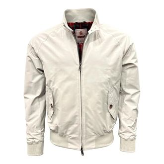 Baracuta Harrington Blouson Jacke- Silbergrau - - Jackets - Herren - Beige - 3XL
