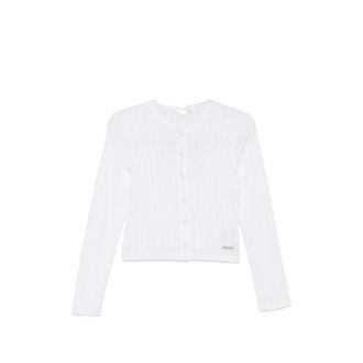 Sporty & Rich Pointelle-knit Cardigan