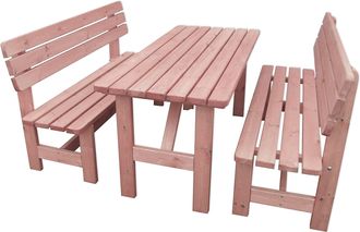 Promadino Holz-Garnitur Summer honigbraun