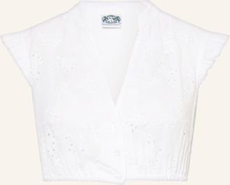 Hammerschmid Hammerschmid Dirndlbluse Anja Mit Lochspitze weiss