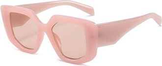 Generic Lunettes De Soleil D&eacute;coratives &Agrave; Monture Large For Homme Et Femme, Id&eacute;ales For Les Vacances Ou D&eacute;placements En Ext&eacute;rieur(Pink)