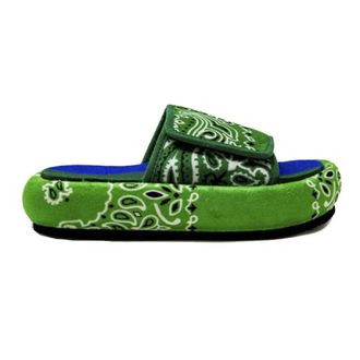 Arizona Love Bandana Plateau Sandalen - Gr&uuml;n/Blau - - Shoes - Herren - Mehrfarbig - 40 EU