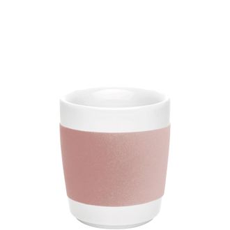 Kahla 394601A27273C touch! Obertasse 0,28 l ohne Henkel pastel rose | Macchiatobecher mit Samt Banderole