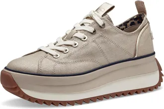 Tamaris Schnürer Damen Vegan sportlich metallic,EU 40