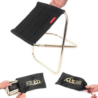 Generic Faltbarer Campinghocker - tragbarer Hocker 30 x 25,5 x 31,5 cm, Stuhl aus Oxford-Gewebe aus Aluminiumlegierung mit robustem und tragbarem Design | Out