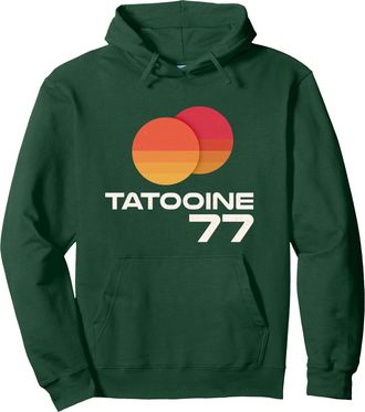 Star Wars Tatooine 77 Planet Zwei Sonnen Retro Pullover Hoodie