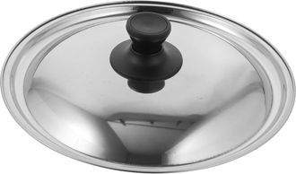 PartyKindom Pfannendeckel Aus Edelstahl Topfdeckel Für Pfannen Und Töpfe Bratpfannenabdeckung Metalldeckel Für Küche Universaldeckel Leicht Zu Reinigen Verstauen