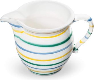 Gmundner Keramik Milchgie&szlig;er glatt F&uuml;llmenge : 0.5 Liter Buntgeflammt Geschirr, handgemacht in &Ouml;sterreich