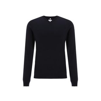 Au Printemps Paris Flex-Pullover aus Merinowolle - Blau