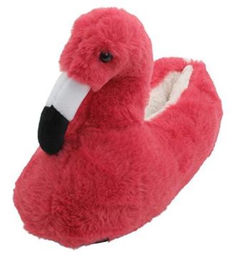 SlumberzzZ Chaussons fantaisie en peluche flamant rose pour femme, rose, 37/38 EU