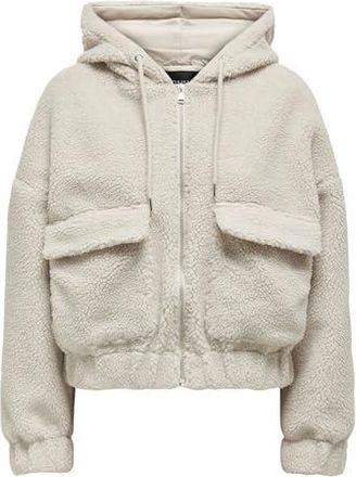Only Manteau en Peluche ONLTANJA Manteau en Peluche Pumice Stone L Pumice Stone L
