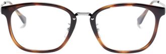 Ray-Ban Brille mit eckigem Gestell - Braun