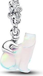 Pandora Moments 794243C01 Breloque ours polaire en argent sterling avec oxyde de zirconium Compatible Me and Moments