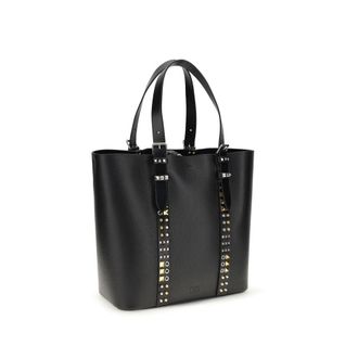 Valentino Garavani Mens Black Calf Leather Bos Taurus Shoulder Bag