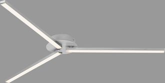 Briloner Briloner Leuchten LED Deckenleuchte, Deckenlampe 3-flammig, 2 Arme schwenkbar, 1.500 Lumen, 3.000 Kelvin (warmweiß), 15 Watt, Aluminiumfarbig, 685x593
