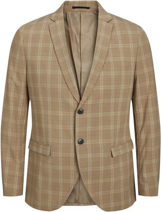 Jack & Jones Mens JPRFRANCO Check Blazer Anzugjacke, Petrified Oak/Checks:SUPER Slim FIT, 52