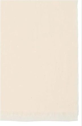 Faliero Sarti Femme, Accessoires, Blanc, Taille: ONE Size &Eacute;charpe en Cachemire Beige avec D&eacute;tail Paillet&eacute;
