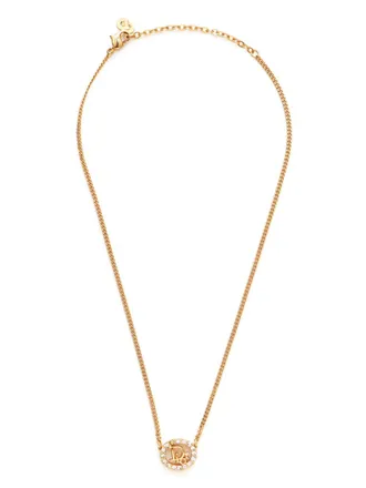 Dior collier breloques logo serties de cristaux (2005)