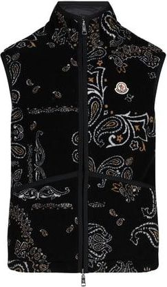 Moncler Gilet VEST droit col montant sans manches matelass&eacute;