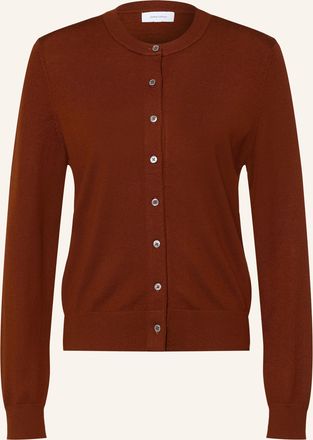 Darling Harbour Darling Harbour Strickjacke Aus Merinowolle braun