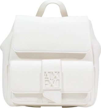 A|X Armani Exchange Femme, Sacs, Blanc, Taille: ONE Size Susy Soft Backpack