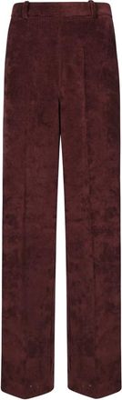 Circolo 1901 Femme, Pantalons, Rouge, Taille: 42 FR Pantalon Palazzo Velours