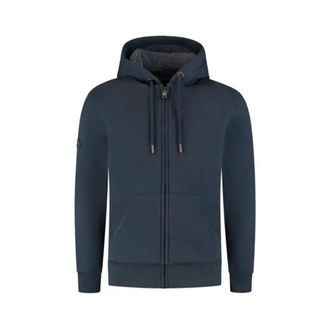 Superdry Homme, Sweatshirts et sweats &agrave; capuche, Bleu, Taille: 2XL Sweat &agrave; Capuche Doubl&eacute; Borg Marine