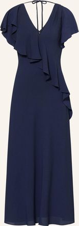 Phase Eight Kleid Mit Volants Cosette blau