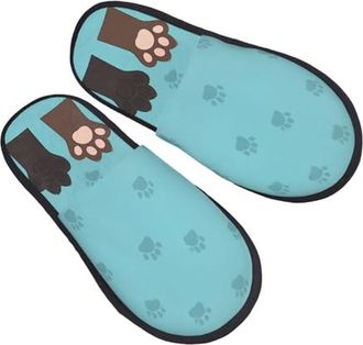 Generic Pantoufles Moelleuses Adorables Empreintes De Pattes De Chat Et De Chien Chausson Hiver L&eacute;g&egrave;res Chaussons Pour Femme Ext&eacute;rieur Chambre L