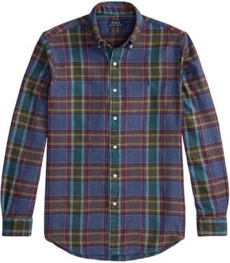 Polo Ralph Lauren Chemise droite col classique &agrave; carreaux en coton