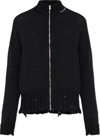 Marni Homme, Pulls, Noir, Taille: M Logo Cardigan