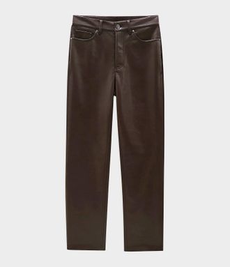Anine Bing Pantalon Bruno Marron Fonc&eacute;