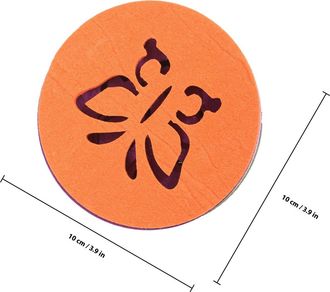 Garneck Praktisches Filz tischset rutschfeste Hitzebest&auml;ndige Platzmatte f&uuml;r Esszimmer Kreatives Design Einfache Handhabung f&uuml;r Restaurant und Zuhause Schwarz