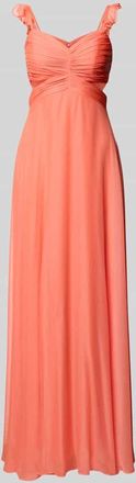 Jake*s Abendkleid mit R&uuml;schen und Cut Outs