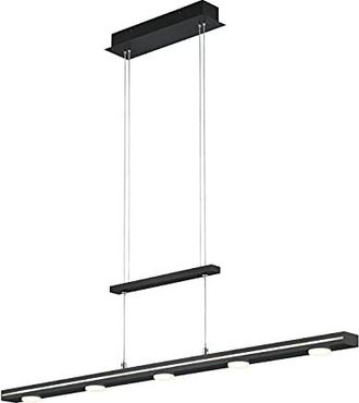 Trio Leuchten LED Pendelleuchte Lacal 379190732, Metall Schwarz matt, inkl. 7x 3.5 Watt LED, 4 fach Touch