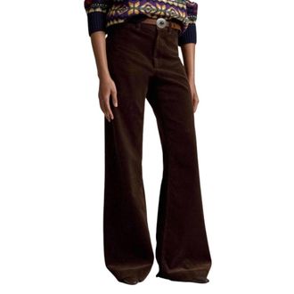Ralph Lauren Femme, Pantalons, Brun, Taille: 40 FR Pantalon large