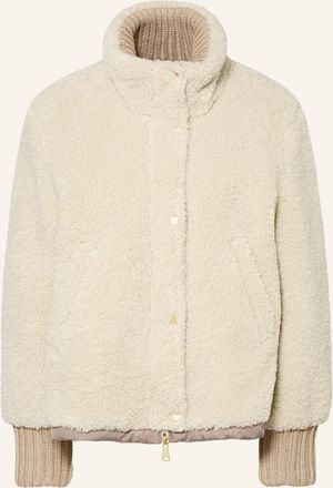 White Label Teddyfell-Jacke weiss