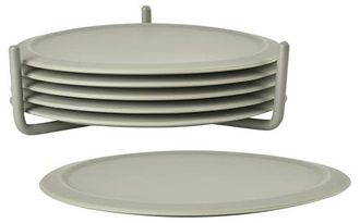 Zone Denmark Zone Denmark Silicone Coasters Set of 6 Colour: Zone Denmark Mud