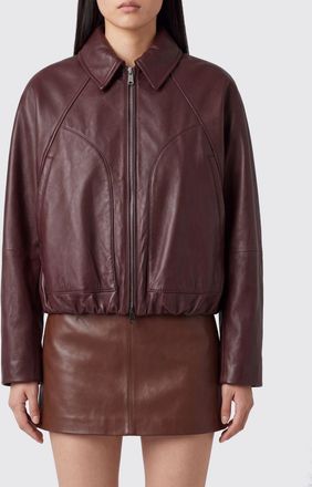 Brunello Cucinelli Bomberjacke aus Kalbsleder mit klassischem Kragen