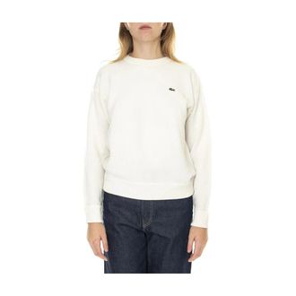 Lacoste Rundhals-Sweatshirt - - Sweatshirts & Hoodies - Damen - Wei&szlig; - S
